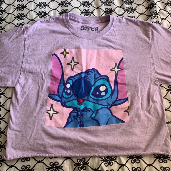 Disney | Tops | Disney Stitch Crop Top | Poshmark